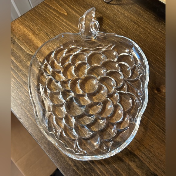 Indiana Glass | Dining | Vintage Indiana Glass Grape Or Raspberry Tray ...